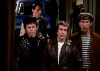 Richie was in Two Fights on Happy Days but I never saw Fonzie fight ...